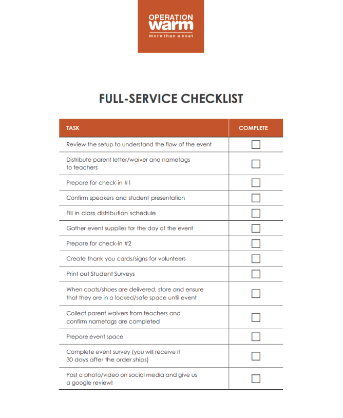 FedEx Beneficiary Toolkit - Operation Warm